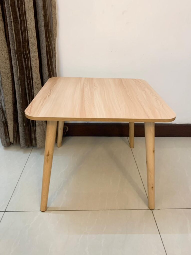 Square Wooden table - Square footed table - The Shopping Kingdom