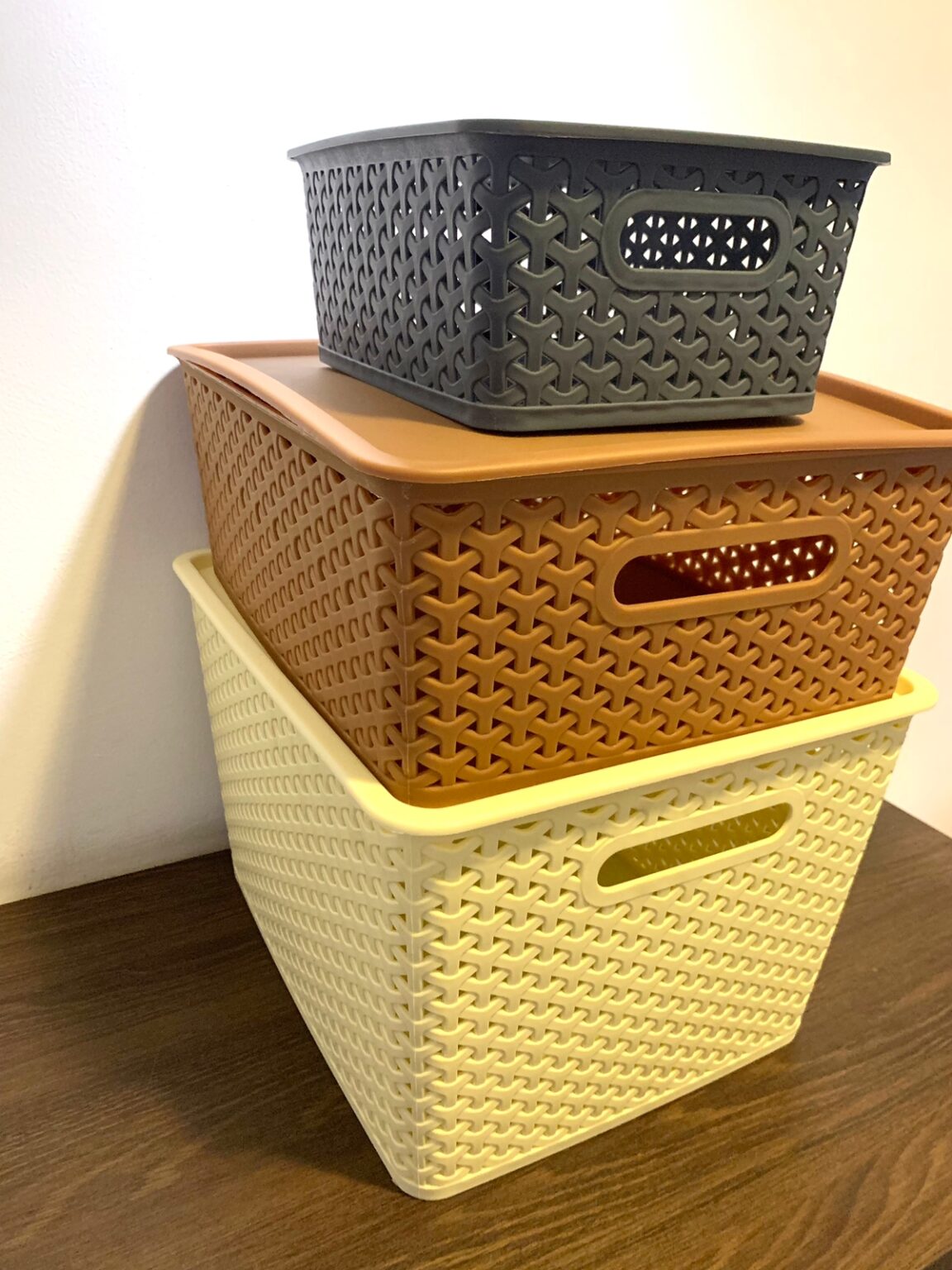 Medium Storage Basket With Lid - The Shopping Kingdom
