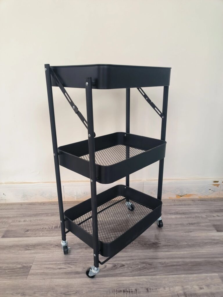 3-Layer Trolley - Steel Mobile Trolley - The Shopping Kingdom