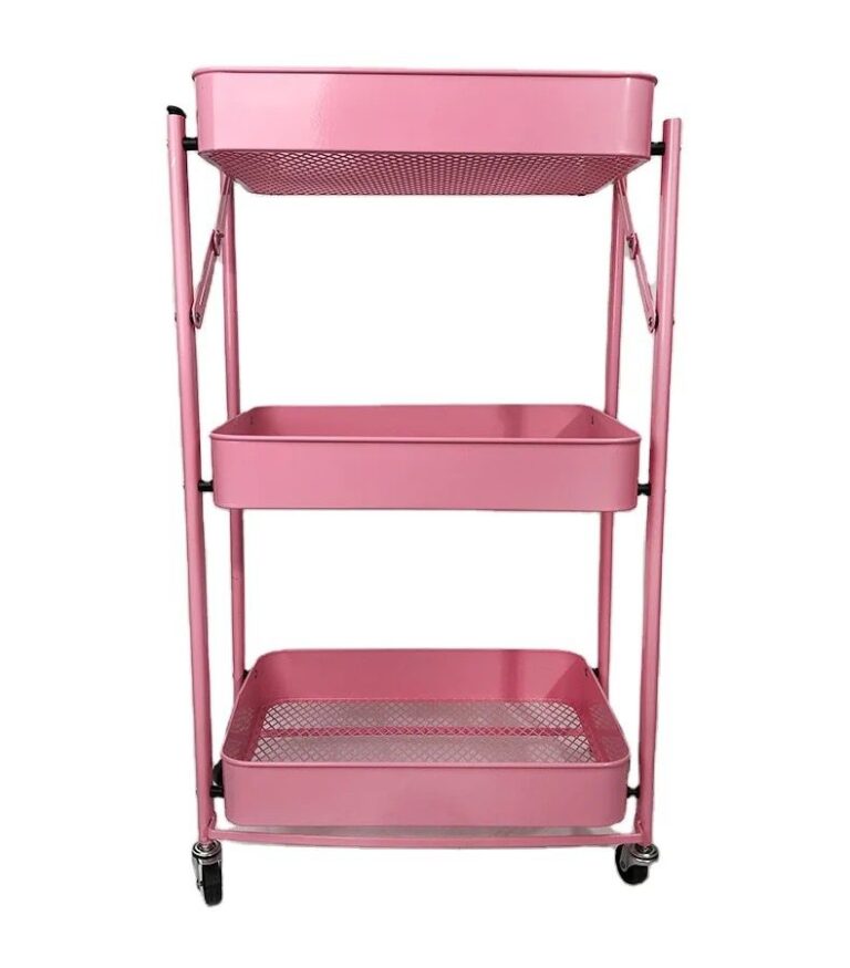 3-Layer Trolley - Steel Mobile Trolley - The Shopping Kingdom