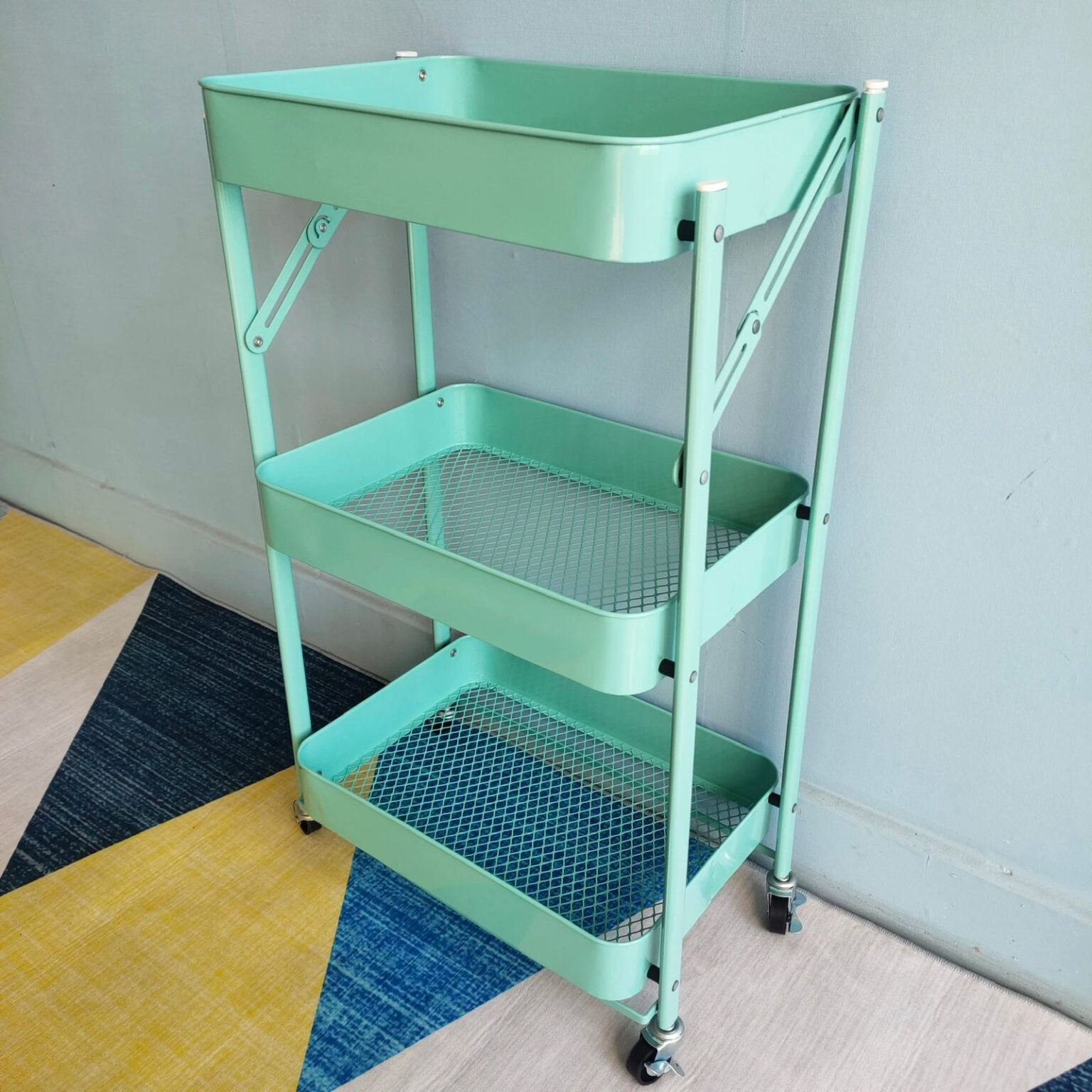 3-Layer Trolley - Steel Mobile Trolley - The Shopping Kingdom