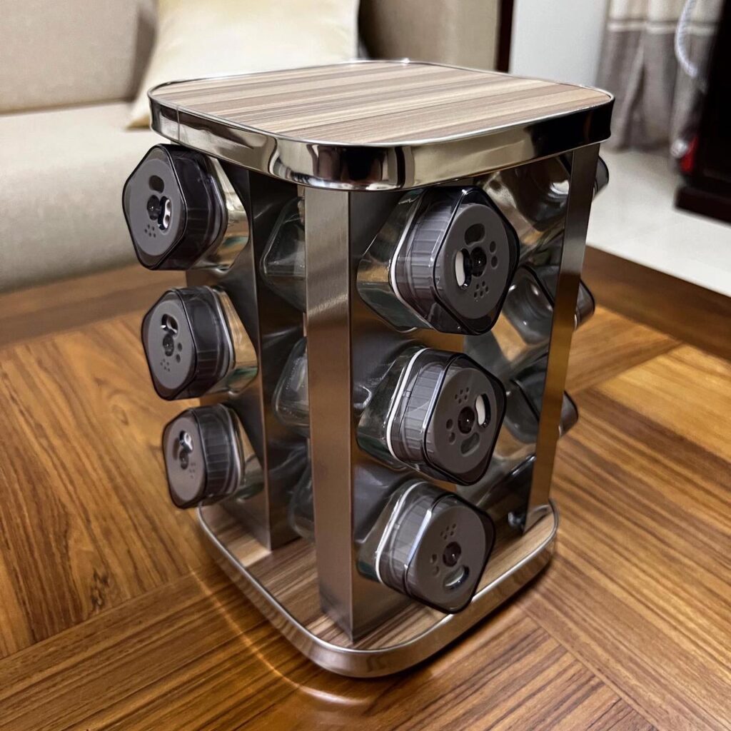 12 Jar rotating spice rack - The Shopping Kingdom